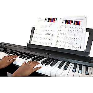 Piano Lessons Book 2: A Complete guide for Kids and Beginners; Color Coded Staff Notes; Designed and Printed in USA