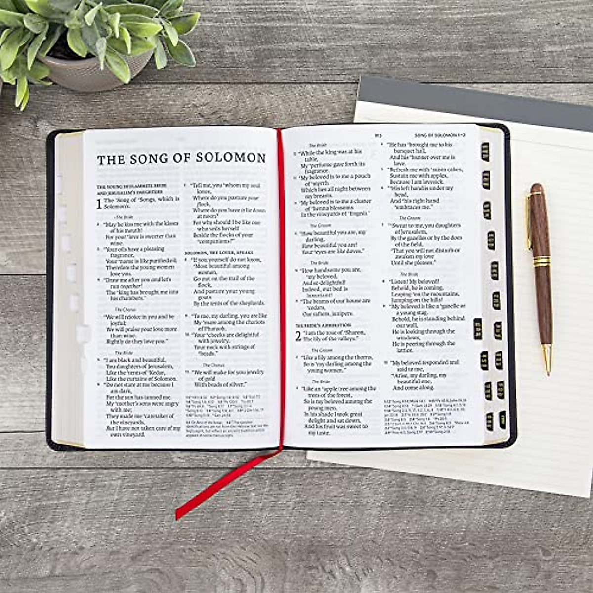 NASB Super Giant Print Reference Bible, Black Genuine Leather, Indexed, Red Letter, Presentation Page, Cross-References, Full-Color Maps, Easy-to-Read Bible Karmina Type