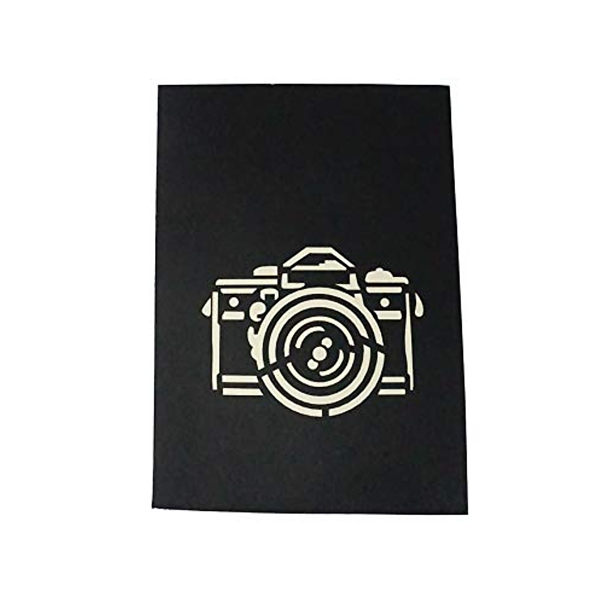 Camera - WOW 3D Pop Up Greeting Card for All Occasions - Birthday, Congratulations, Good Luck, Anniversary, Get Well, Love, Good Bye …