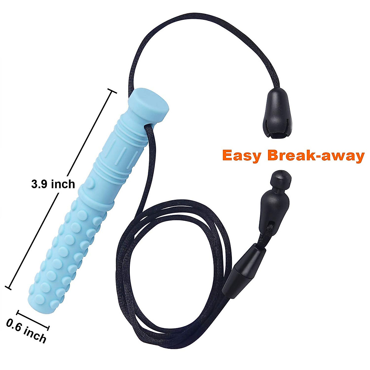 Chew Necklace, SLGOL 6 Pack Mace Chew Necklace for Sensory Kids, BPA Free, Food- Grade Silicone Oral Motor Aids chewelry Chewy Necklace Sensory for Autism, ADHD, Anxiety, or Other Special Needs