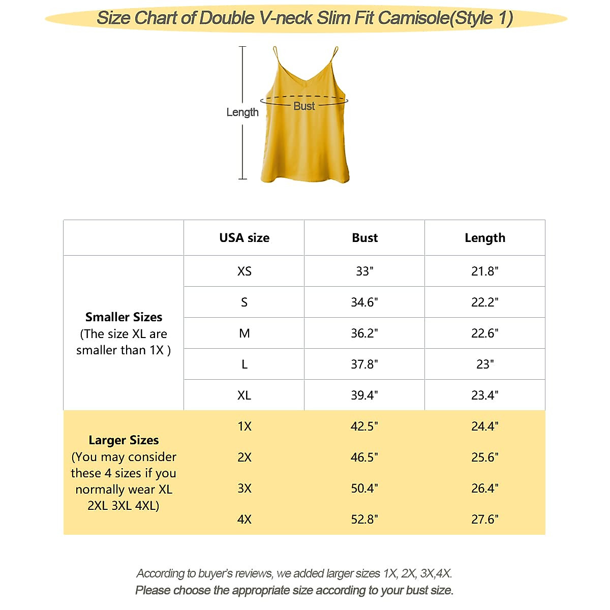 Wantschun Women's Silk Satin Camisole Cami Plain Strappy Vest Top T-Shirt Blouse Tank Shirt V-Neck Spaghetti Strap US Size L ; Champagne