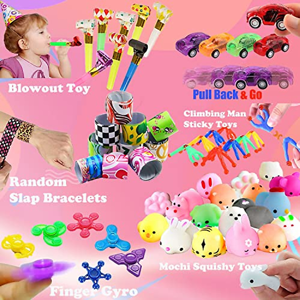 YOAUSHY 180 Pcs Party Favors for Kids 4-8-12,Treasure Box Toys for Classroom Prizes Goodie Bags Stuffers,Bulks Toys for Kids Birthday Favors Gifts Christmas Stocking Stuffers Easter Pinata Fillers