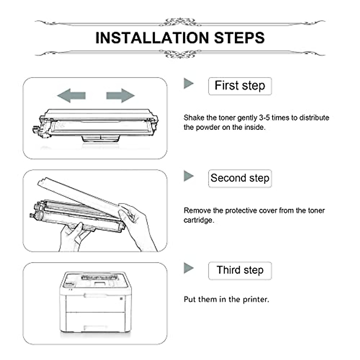 TN227 TN-227 High Yield Toner - MANDBOY TN 227 Toner Cartridges Compatible Replacement for Brother TN227BK TN227C TN227M TN227Y with MFC-L3770CDW HL-L3210CW, 4 Toner Set (BK/C/M/Y)