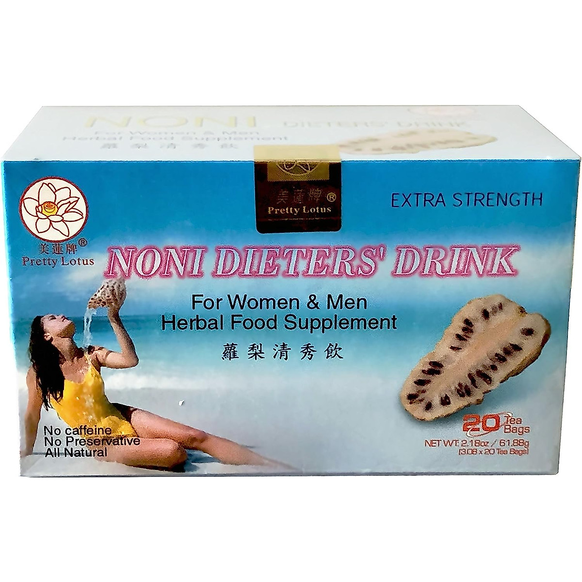 Noni Dieters Drink-extra strength- 20 Tea bags