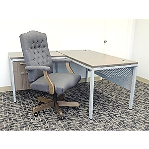 Boss Office Products Executive Commercial Swivel Chair, Slate Grey