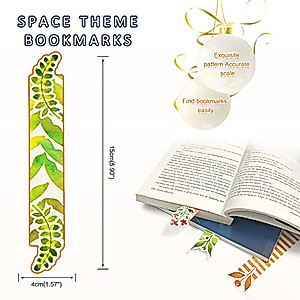Wocoxo Natural Style Paper Bookmarks, 30 Pcs Page Marks Perfect for Any Book, Practical Students Reading Office Stationery Supplies (Plants)