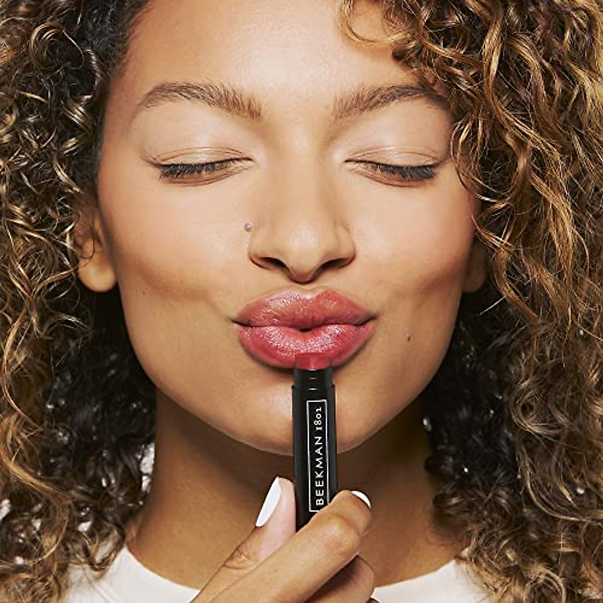 Beekman 1802 Tinted Lip Balm, Fig Leaf - Scented - 0.15 oz - With Goat Milk, Vitamin E, Beeswax & Shea Butter to Hydrate & Soothe - Good for Sensitive Skin - Cruelty Free