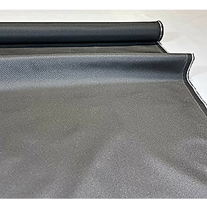 USA Fabric Store Black Ballistic 1680D Nylon Fabric 60 Inches Wide Cordura Water Repellent Coated DWR, By the yard