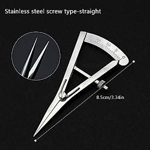XIAN 3.5 Inch Adjustable Marking Gauge Mini Edge Press - Pitch Gauge DIY Leather Craft Tool, Precision Spring Dividers Calipers Compass Measuring Tools for Woodworking, Metalwork, Engineering