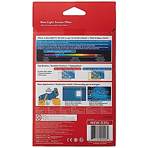 Hori Nintendo Switch Blue Light Screen Filter (Blue Light Blocking Screen Protector) Officially Licensed By Nintendo - Nintendo Switch