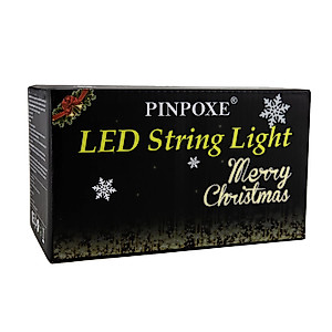 Qedertek Solar String Lights, 72ft 200 LED Fairy Lights, 8 Modes Ambiance Lighting for Outdoor, Patio, Lawn, Landscape, Garden, Home, Wedding (4 Pack, Cool White)