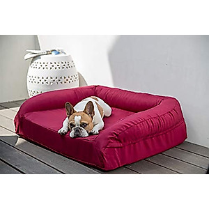 K9 Ballistics Tough Orthopedic XL Extra Large Bolster Dog Bed - Washable, Durable and Water Resistant Dog Bed - Made for Big Dogs, 38"x54", Black