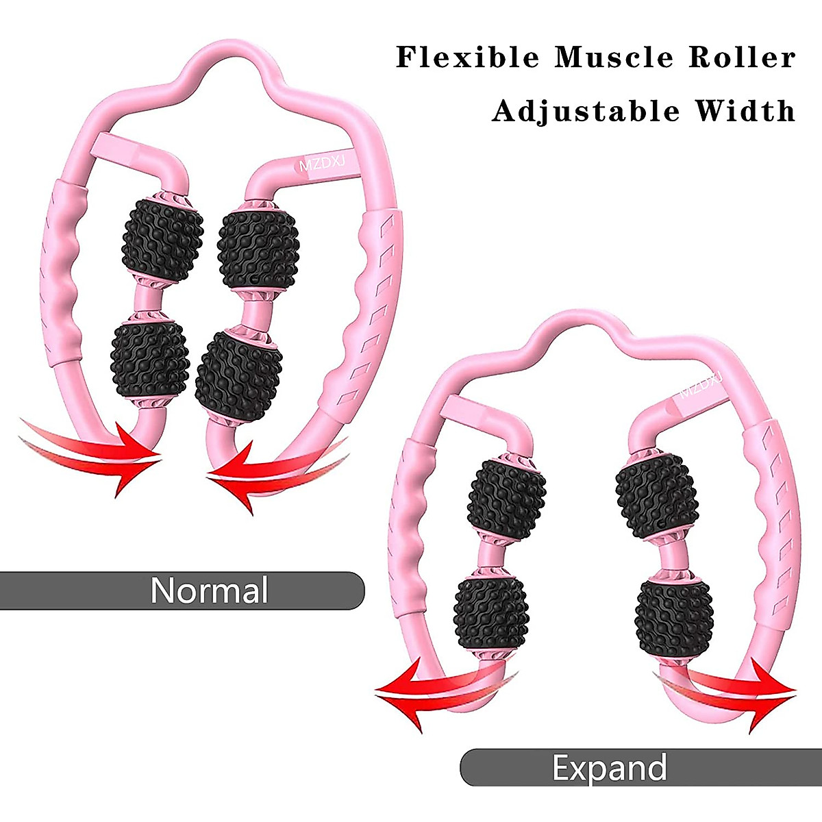 Muscle Roller, Trigger Point Muscle Roller for Calves, Leg, Arms, Tennis Elbow and Golfer Elbow, Foam Roller Deep Massage Tool for Relieve Muscle Soreness, Stiffness and Tight Muscles