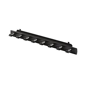 Rubbermaid FastTrack Wall Tool Rack, Black, Wrench Storage, Easy Tool Finder, Garage Organization System and Space Saving Storage