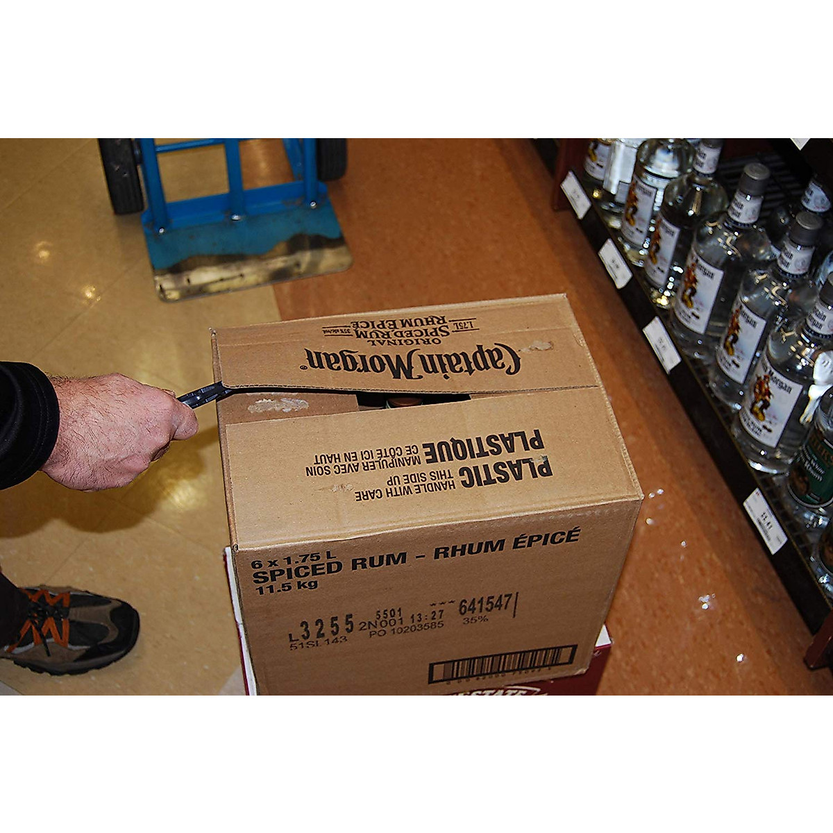 EZ Box Opener, 25 Pack, Opens Glued Taped Stapled Boxes and More, Bladeless, Eliminate All Lacerations and Product Damage, Safer Than Sharp Bladed Utility Knife, Safety Cutter, NO Blade, (25)