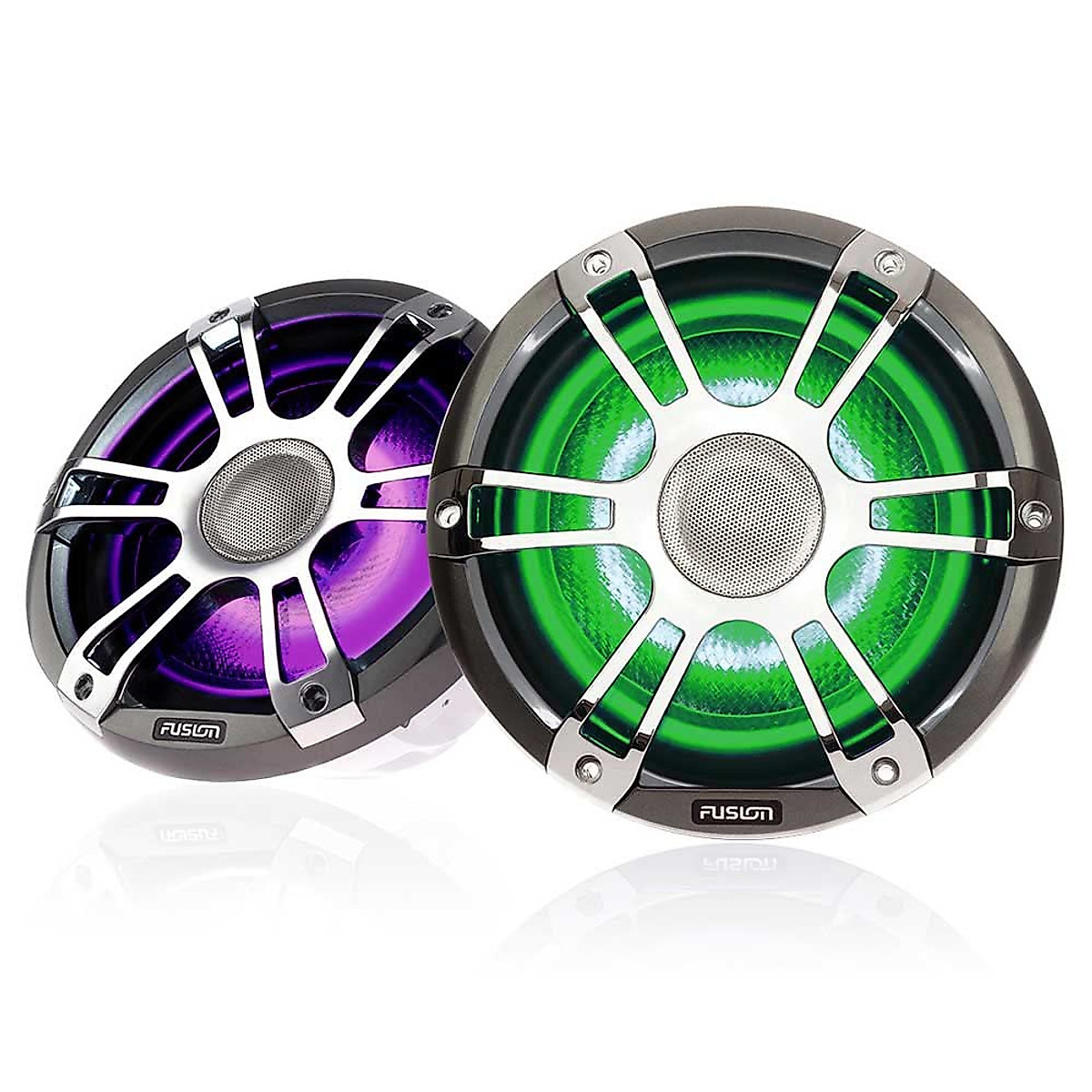 Garmin Fusion Signature Series 3, SG-FL882SPC Sports Chrome 8.8-inch Marine Speakers, with CRGBW LED Lighting, a Brand