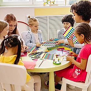 Starboling 2800PCS 0.5Inch 10 Colors Color Coding Labels Circle Dot Stickers,Can Writing for Office,Student Classroom and Other Scenarios.