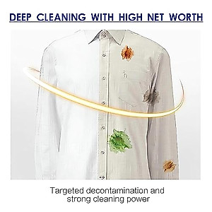 Active Enzyme Laundry Stain Remover - 2023 New Enzyme Cleaner Clothing Stain Remover, Natural Non Toxic Widely Applicable for Enzyme Carpet Fabric Hats Pet Oil Red Wine Ink Armpit Stain Remover (1PC)