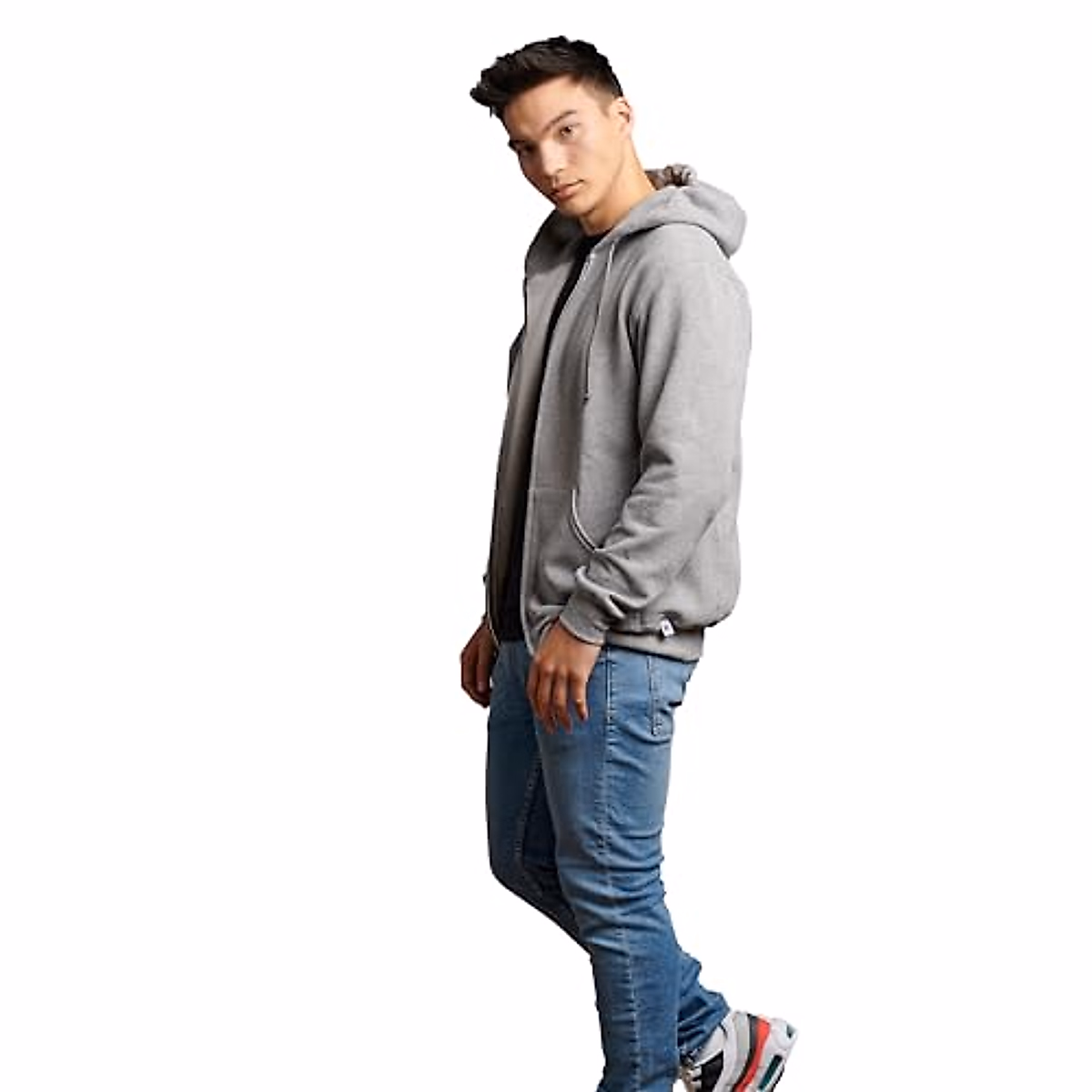 Russell Athletic Men's Dri Power Hooded Zip-up Sweatshirt, Oxford, X-Large