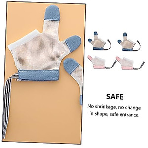 KESYOO 2 Pairs Anti-eating Gloves Babyproofing Kits Baby Tools Nail Biting Gloves Anti Thumb Sucking for Infant Stop Nail Biting Nylon Anti-eating Hand Gloves Teething Mitten