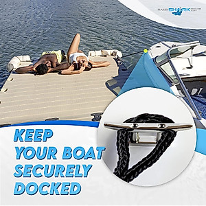 2PK Bungee Dock Lines. Stretches 6-9 ft. Absorbs Shock to Cleats, Docks, Pylons, and Anchors. Reduces Pull on Boat Lines. Bungee Rope That Stretches