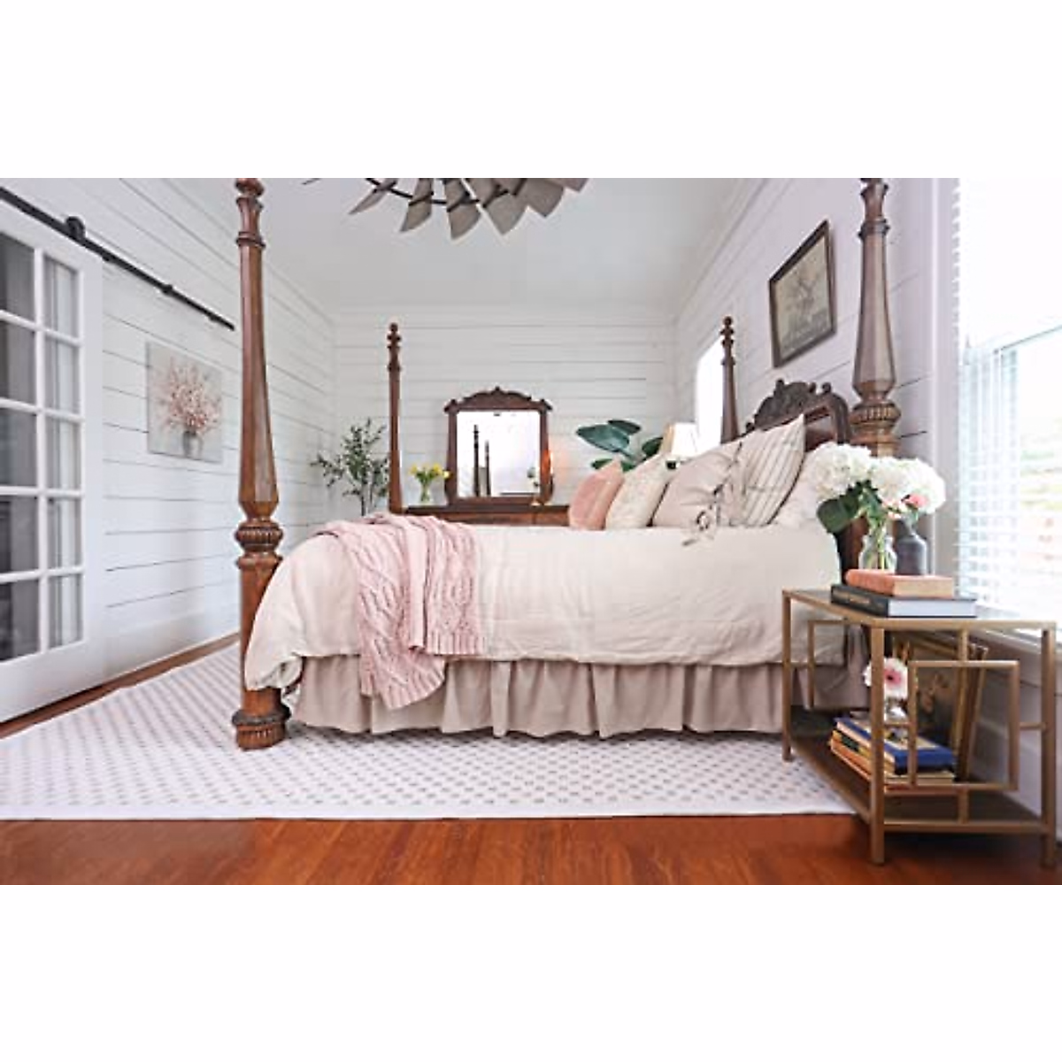 Simply Southern Cottage Lecompte Area Rug, 5' x 7', Beige