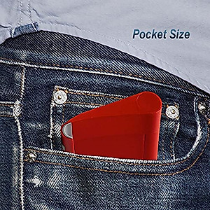 Adjustable Cell Phone Stand for Desk, Portable Phone Holder Compatible with Most iPhone, Samsung and Other Smartphones - Red