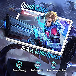 Tablet 10 Inch Android 9 HD Dual Sim Tablets with Quad Core, 32GB ROM /128 GB Expand, 3G Phone Call, WiFi, Bluetooth, Dual Camera, GPS, IPS Touchscreen, GMS Google Certified Tablet PC, (White)