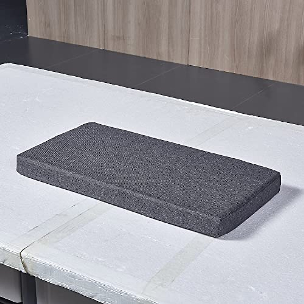 MICUSHION Piano Bench Cushion for Indoor Shoe Storage with Ties Non Slip Picnic Bench Pad for Kitchen Dining Table Seat