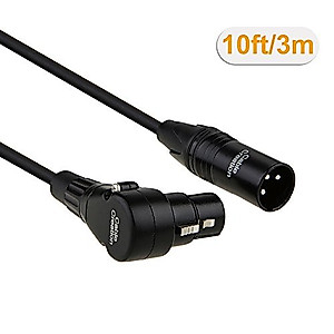 CableCreation 3.5mm (1/8 Inch) Stereo Male to XLR Female Cable, 6 Feet/Black