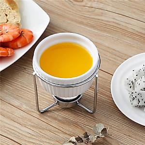 Ceramic Butter Warmers for seafood, Butter Melter Set of 2