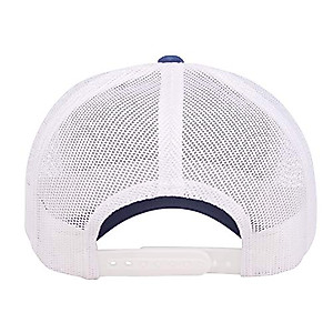 Yupoong YP Classics Retro Trucker Cap, Royal/White, OSFA