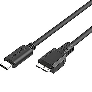 Sabrent USB-C to Micro-B Cable [2 1/2 Feet] (CB-CM8C), Black