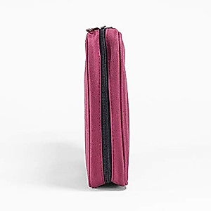 Divinity Boutique Bible Cover Basic Burgundy, ML (21490) | Fits Bibles up to 6" x 9.5" x 2.25"