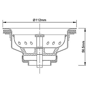 KONE 3-1/2 Inch Kitchen Sink Drain Assembly with Strainer Basket/Drain Stopper, all Stainless Steel Sink Drain Kit Durable and Rustproof