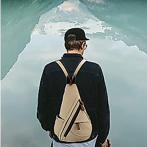 Sling Bag Small Crossbody Backpack Shoulder Casual Daypack Chest Bag For Outdoor Cycling Hiking Travel Darkgray