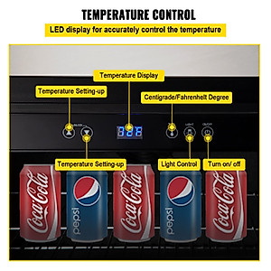 VEVOR Built-in Beverage Cooler, 5.3 cu.ft. Stainless Steel Beverage Refrigerator w/Embraco Compressor (Silver)