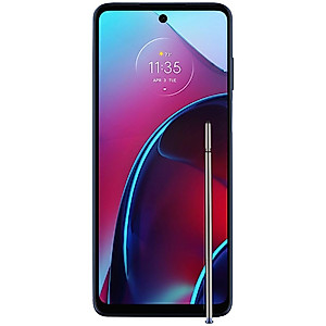 Motorola Moto G Stylus 2022 (128GB, 4GB, 4G LTE) 6.8" FHD+, 50MP Quad Camera, Android 11 (Fully Unlocked for Verizon, AT&T, T-Mobile, Global) XT2211-2 (w/ 256GB SD Card, Twilight Blue)