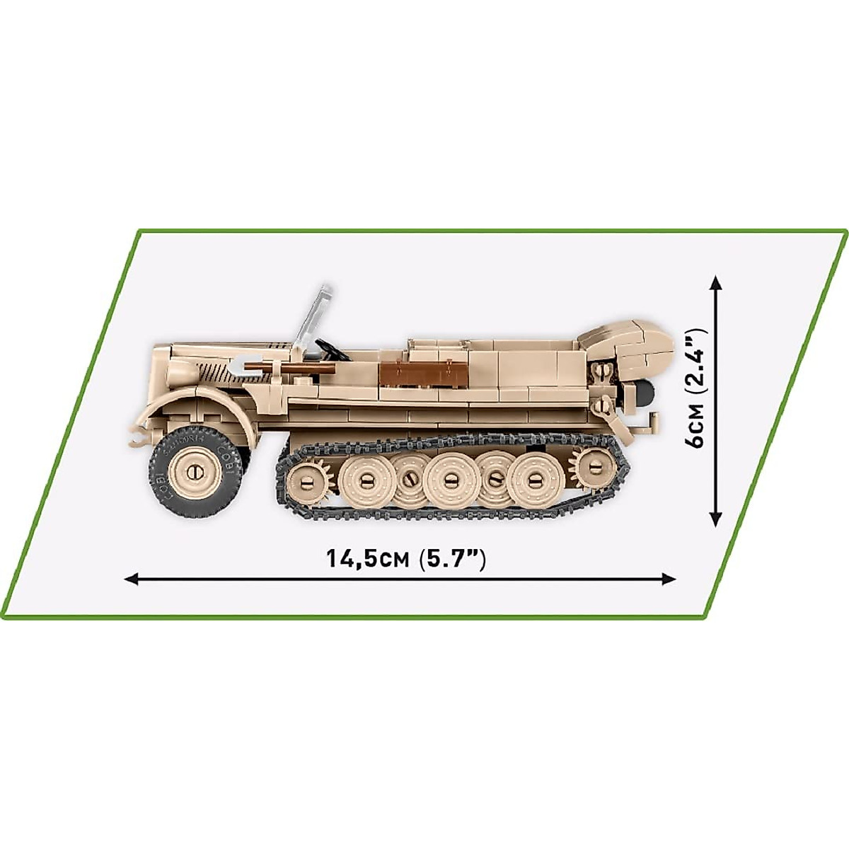 Cobi toys 283 Pcs Hc WWII /2273/ Sd.Kfz.10 Demag D7