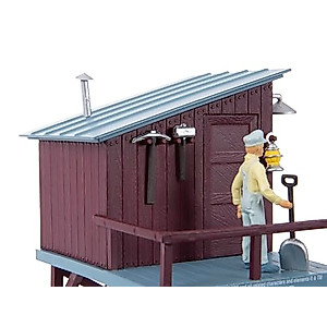 Lionel The Polar Express, Electric O Gauge Model Train Accessories, Barrel Shed (Non-Illuminated, Plastic Barrels, GL)