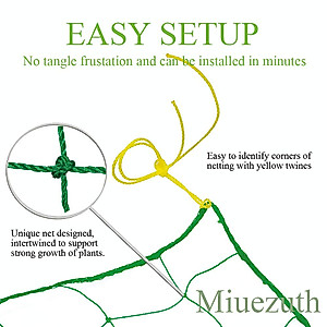 Garden Trellis Netting Heavy Duty for Climbing Plants, Cucumber, Vine, Fruits & Vegetables Tomato Plants Trellis Net, Climbing Vining Plants (8.2' x 6.6'Ft)