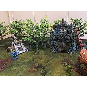 12 Pieces 6 inch Model Trees Figures for Crafts,Cake Decorating,Scenery Architecture Trees, Scale Trees, Diorama Trees, Plastic Trees for Projects, Model Train Scenery with Base