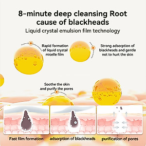 LANBENA Blackhead Remover Black Mask Charcoal Mask Peel off Mask Facial Pore Cleanser Purifying Face Mask Nose strips 1.06 Ounce