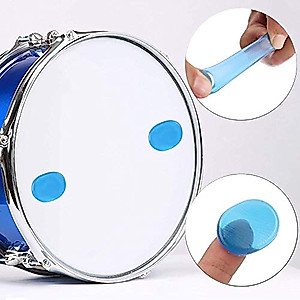 12Pcs Silicone Drum Dampeners Gel Pads,Drum Damper for Drums Tone Control