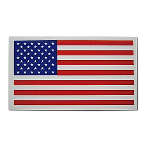 Small American Flag Patriotic Military Magnets Set Mini Rectangles in Classic Red, White, & Blue US Design (12 Pieces)