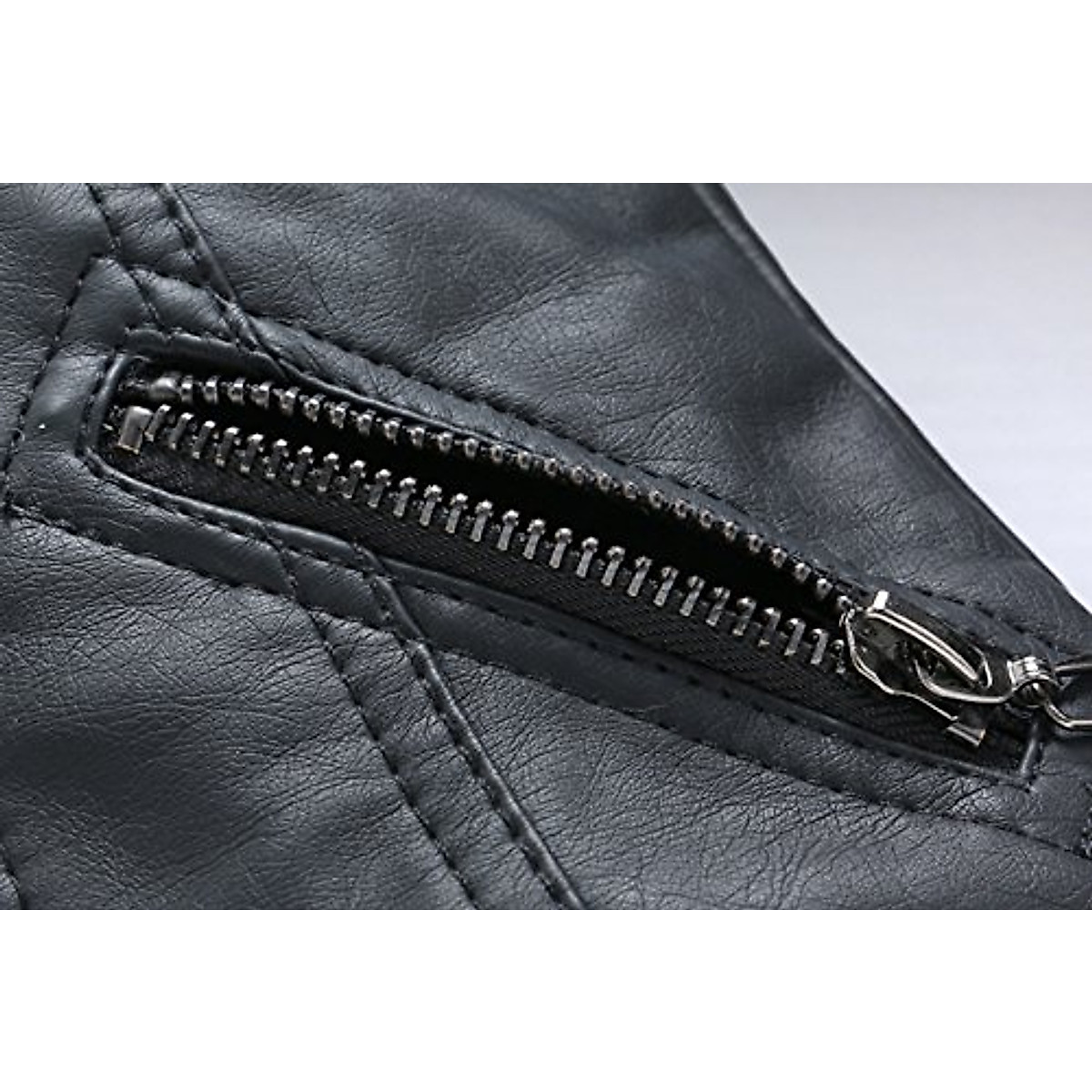 LJYH Children Collar Motorcycle Faux Leather Coats Kids Bomber PU Soft Leather Jackets Black 4-5yrs