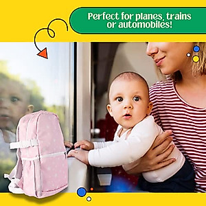 Mom Code Toddler Travel Activities Set - Kids Airplane Essentials | Toys for Travel | Roadtrip & Airplane Activities, Toddler Activity Book