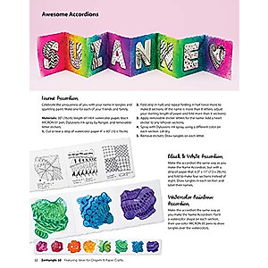 Zentangle (R) 10, Workbook Edition: Dimensional Tangle Projects (Design Originals) 30 New Tangles Featuring Ideas for Origami and Paper Crafts