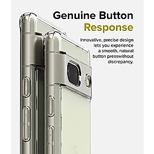 Ringke Fusion [Anti-Fingerprint Technology] Compatible with Google Pixel 7 Case 5G, Protective Sturdy Back Shockproof TPU Bumper Translucent Smudge Proof Cover for Women, Men - Matte Clear