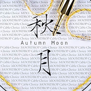 Moondrop Autumn Moon 24AWG 22Core 6N Gold-Plated OCC Copper 2pin 0.78mm Earphone Upgrade Cable (4.4mm)